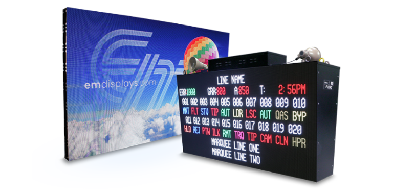 Industrial LED Displays and Andon Board Systems - Electro-Matic Visual